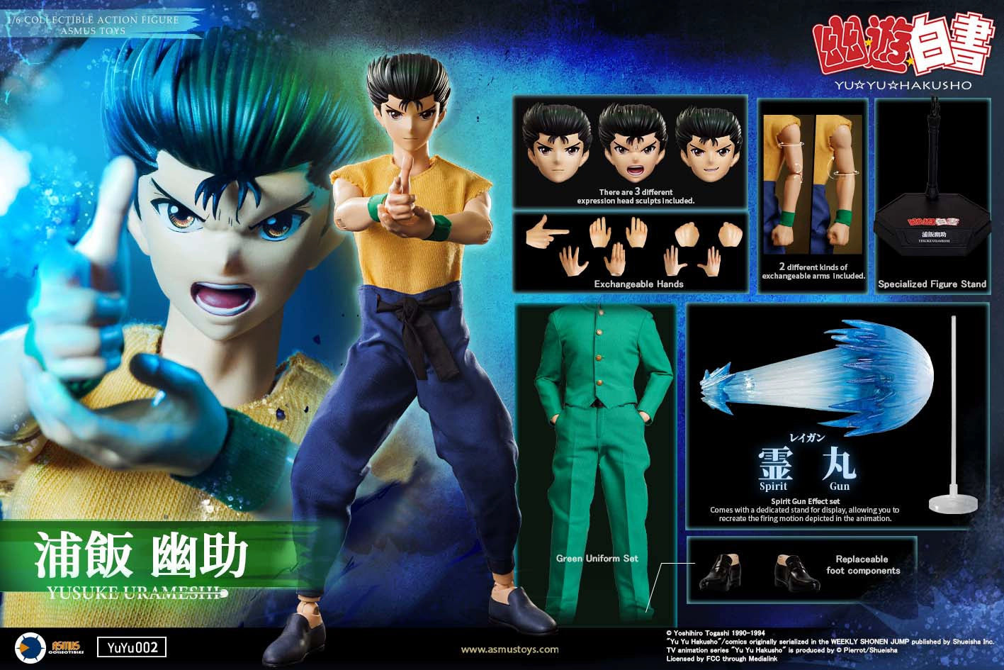 1/6 ASMUS YUYU002 URAMESHI YUSUKE Action Figure — GIANTOY action figures